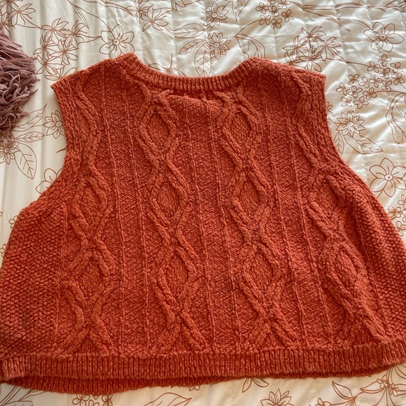 Universal Thread | Sweaters | Orange Knitted Vest | Poshmark